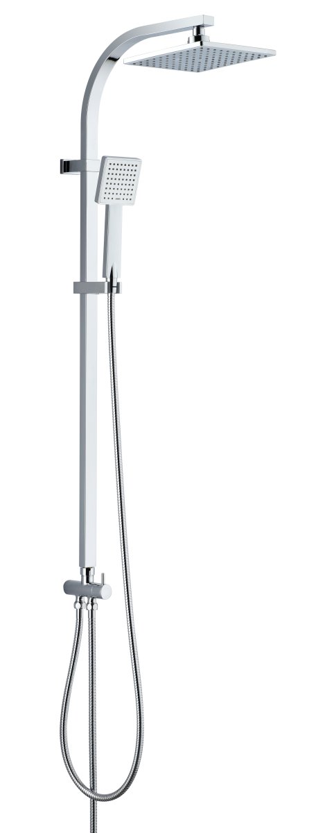 Column and mixer for shower cubicle